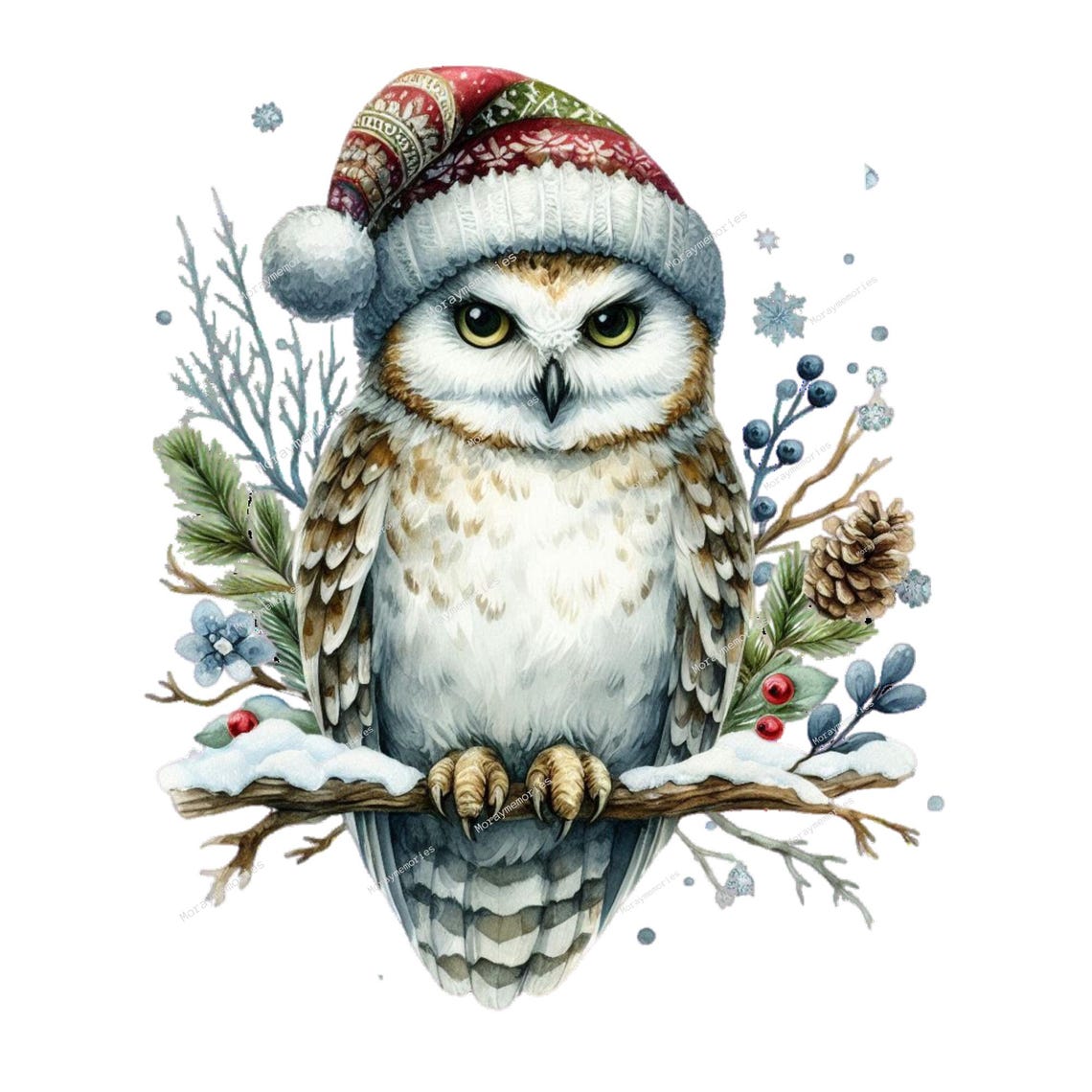 Winter Owl Clipart, High Quality Pngs, Winter Clipart, Christmas PNG ...