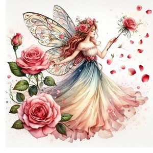 June Fairy Clipart Bundle, Fairy Png, Fairy Illustration Png, Birth ...