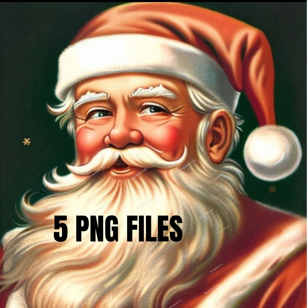 Santa, Vintage Santa PNG, Santa Claus Clipart, Christmas Clip Art ...