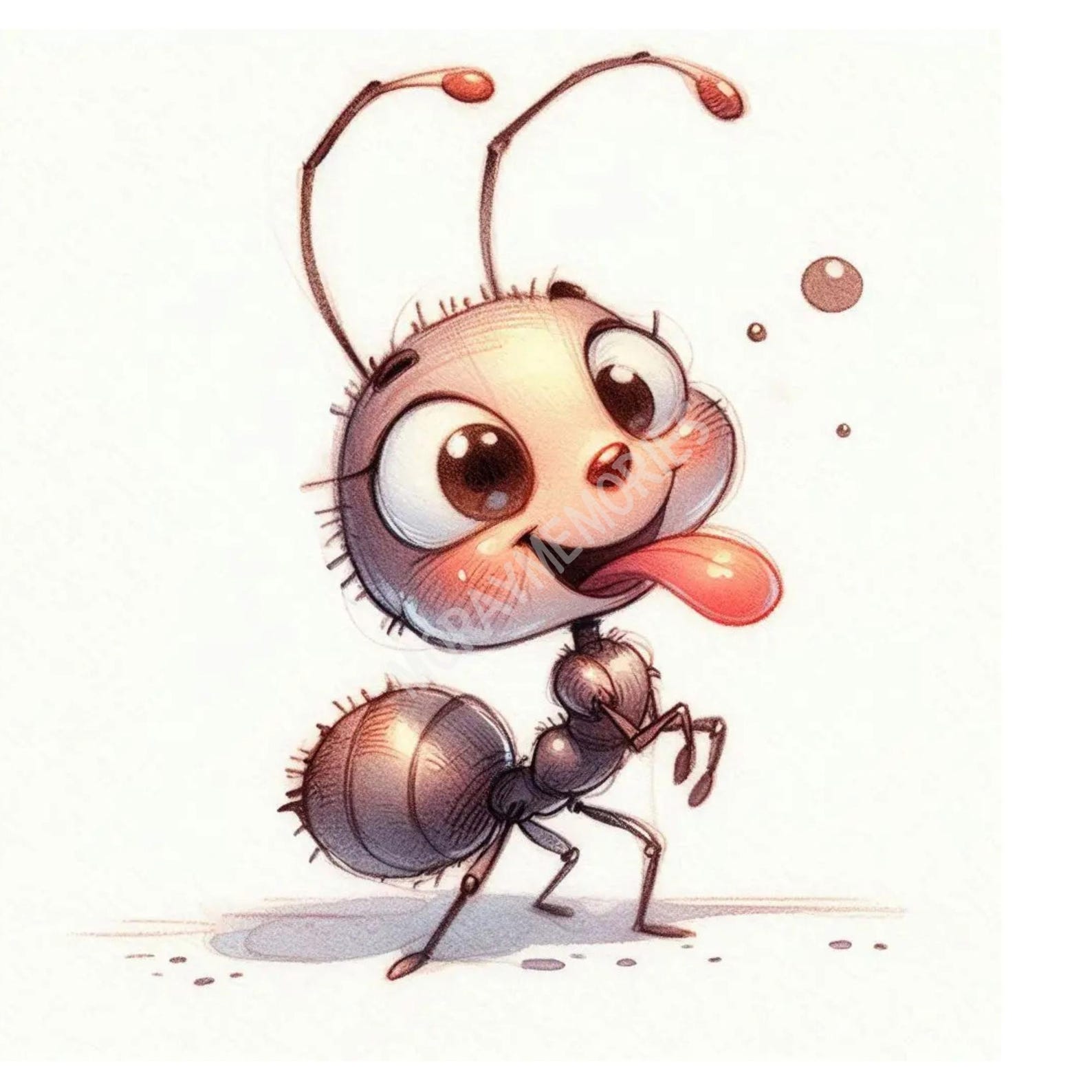 20 Whimsical Spring Ant Clipart JPG Bundle – Cute Quirky Bug Art With ...