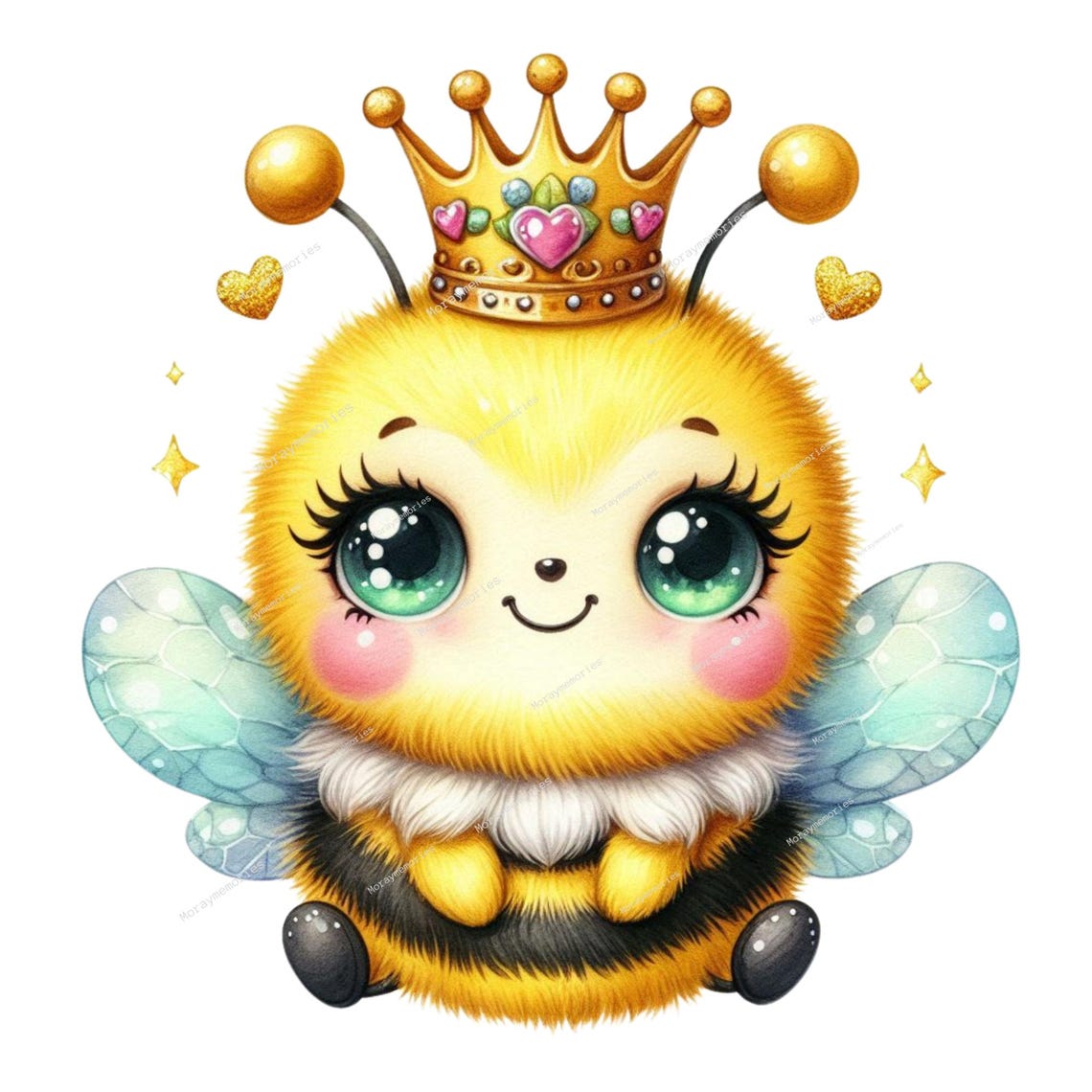 10 Cute Honey Bee Clipart PNG Bundle – Adorable Bees for Scrapbooking ...