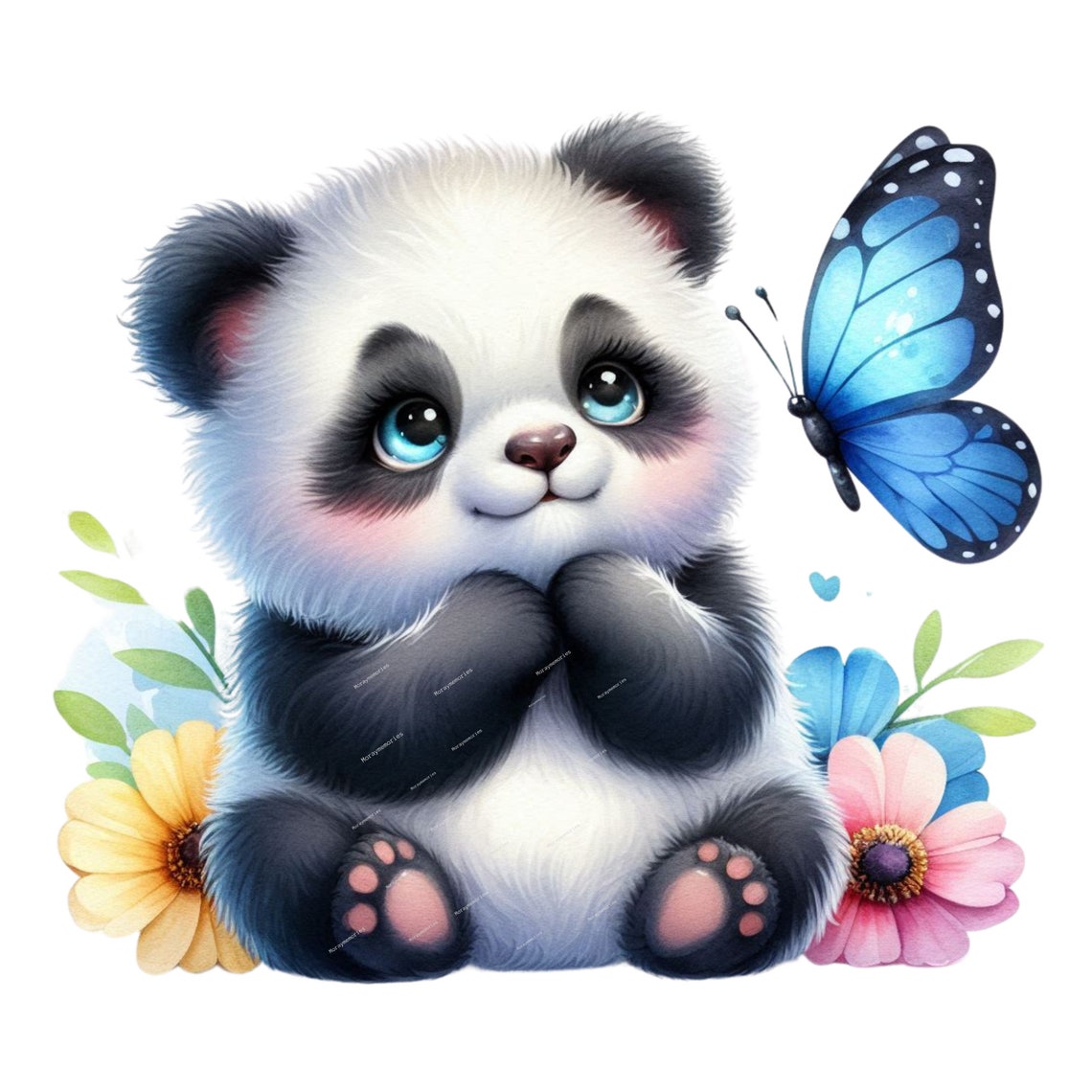 Cute Baby Panda Clipart Bundle – High-quality Panda Pngs for Nursery ...