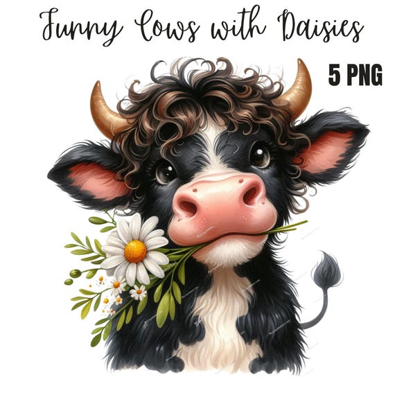 Clipart Di Mucche Carine Mucca E Vitello Vettoriali, Illustrazioni E