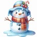 Funny Melting Snowman Clipart, High Quality Pngs, Cute Snowman Png ...