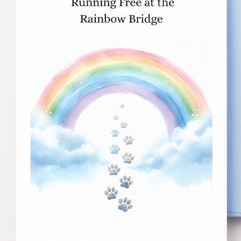 Rainbow Bridge Card - Etsy