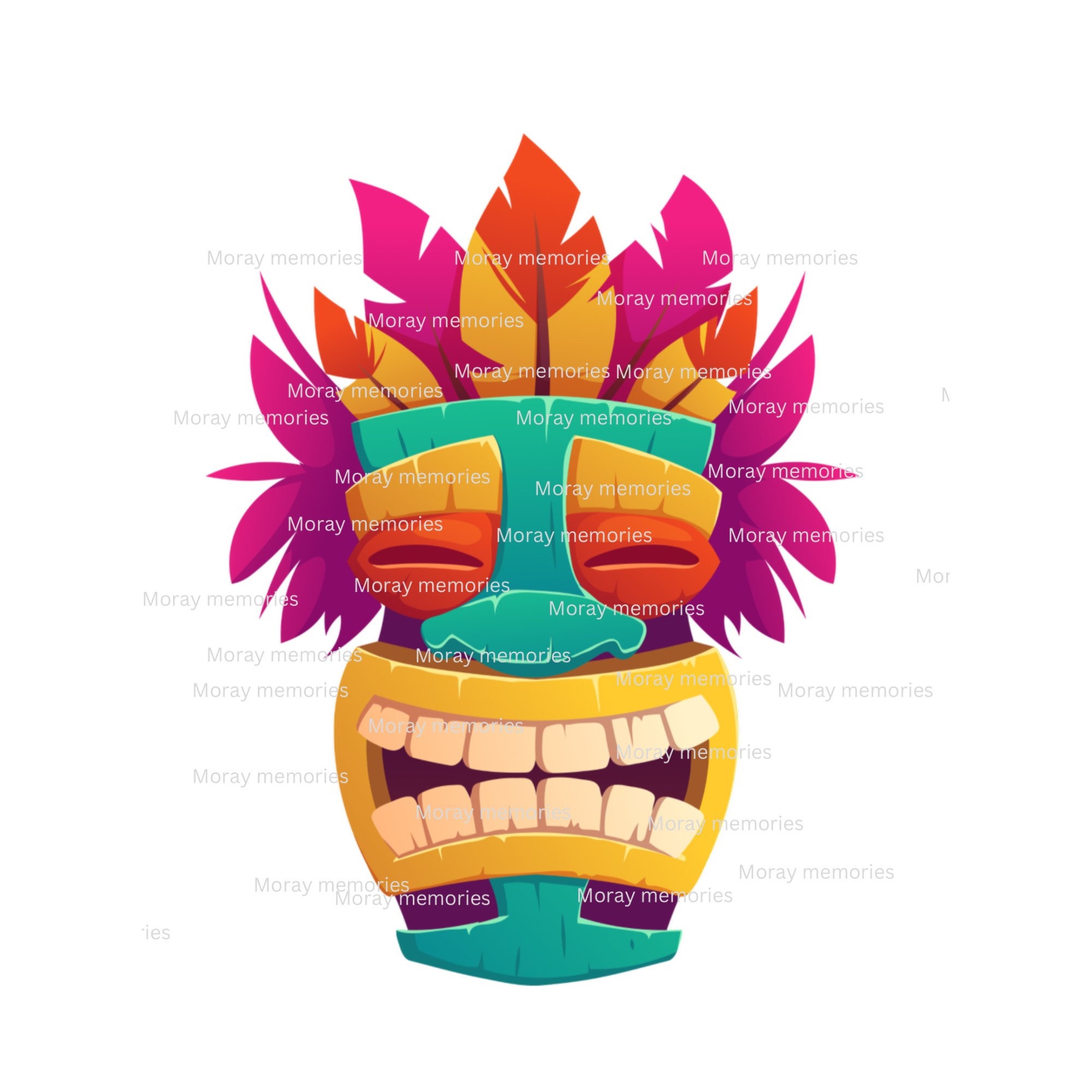 Happy Tiki Mask Clipart