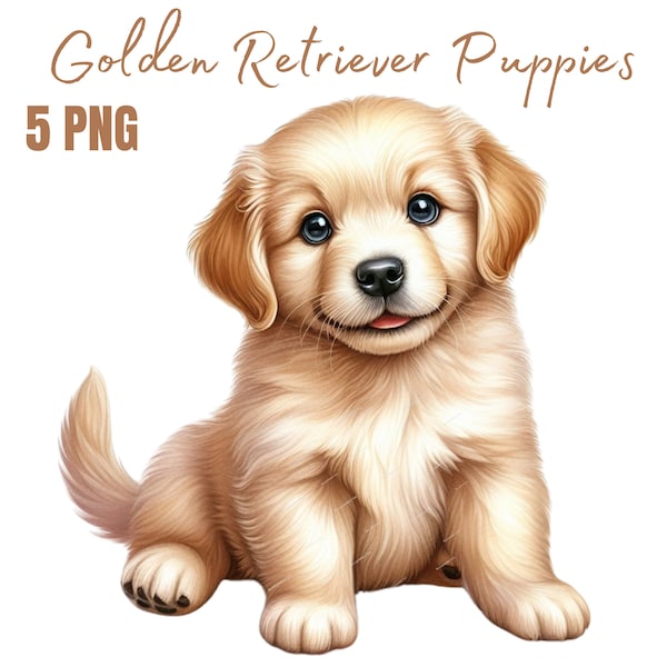 Golden Retriever Puppy - Etsy