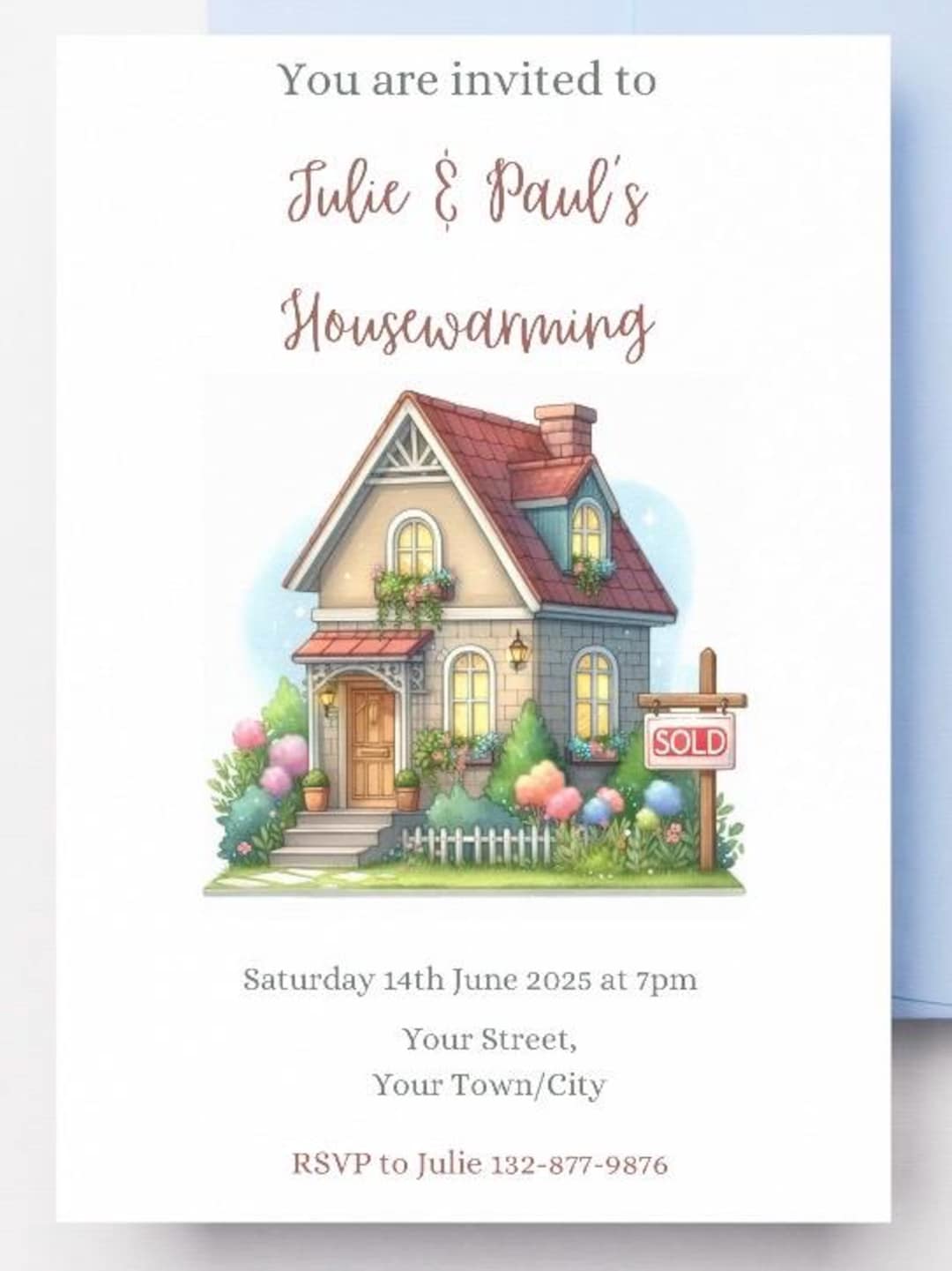 Editable Housewarming Invitation Template, Instant Download, Editable ...