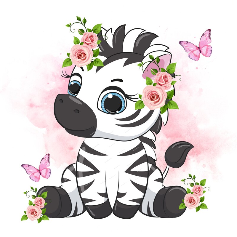 Girl Zebra - Etsy