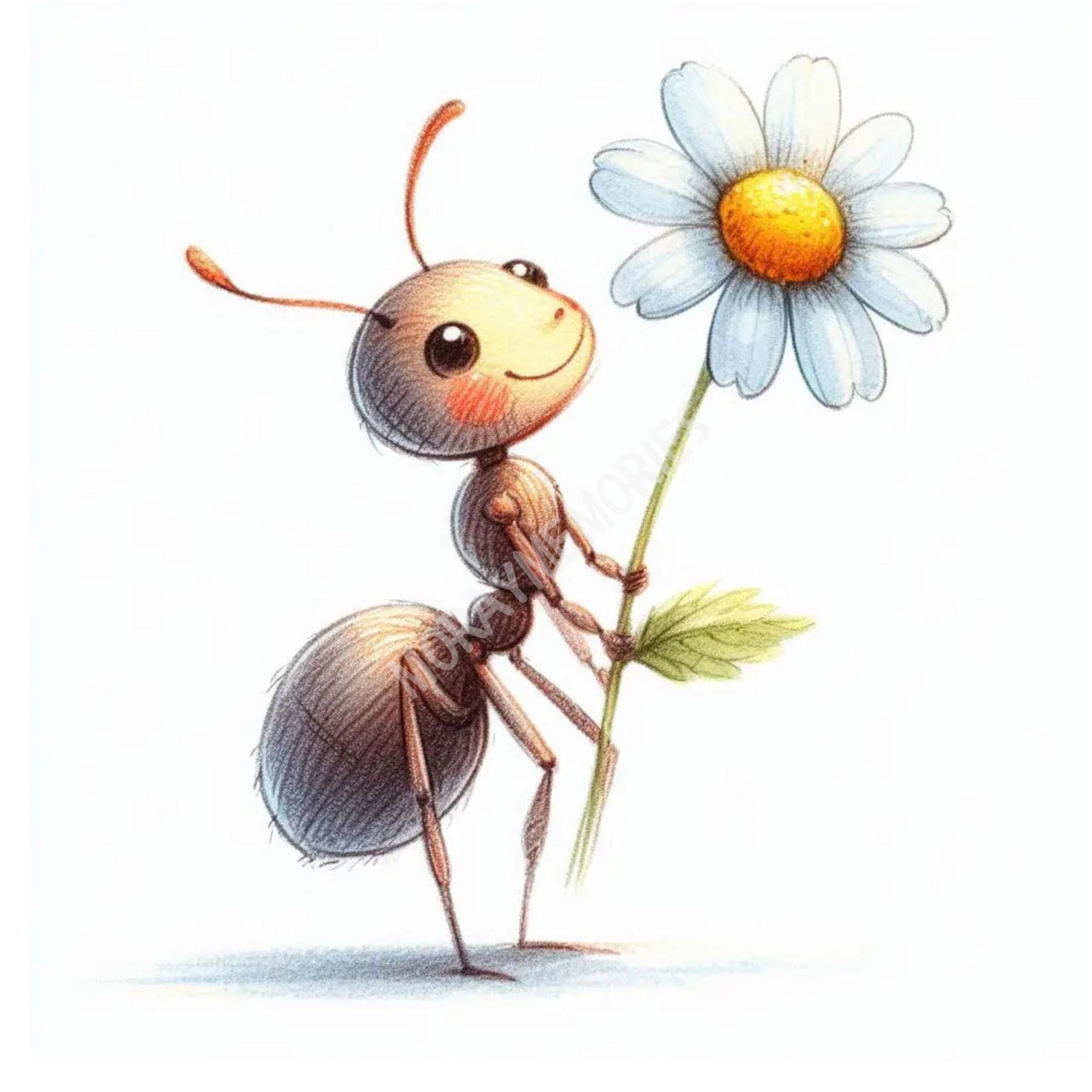 20 Whimsical Spring Ant Clipart JPG Bundle – Cute Quirky Bug Art With ...