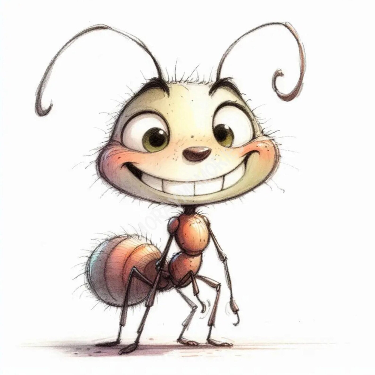 20 Whimsical Spring Ant Clipart JPG Bundle – Cute Quirky Bug Art With ...