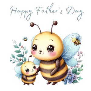 PNG Fathers Day, Clipart Bundle, Cute Bees Clipart Bundle, Cute Bees ...