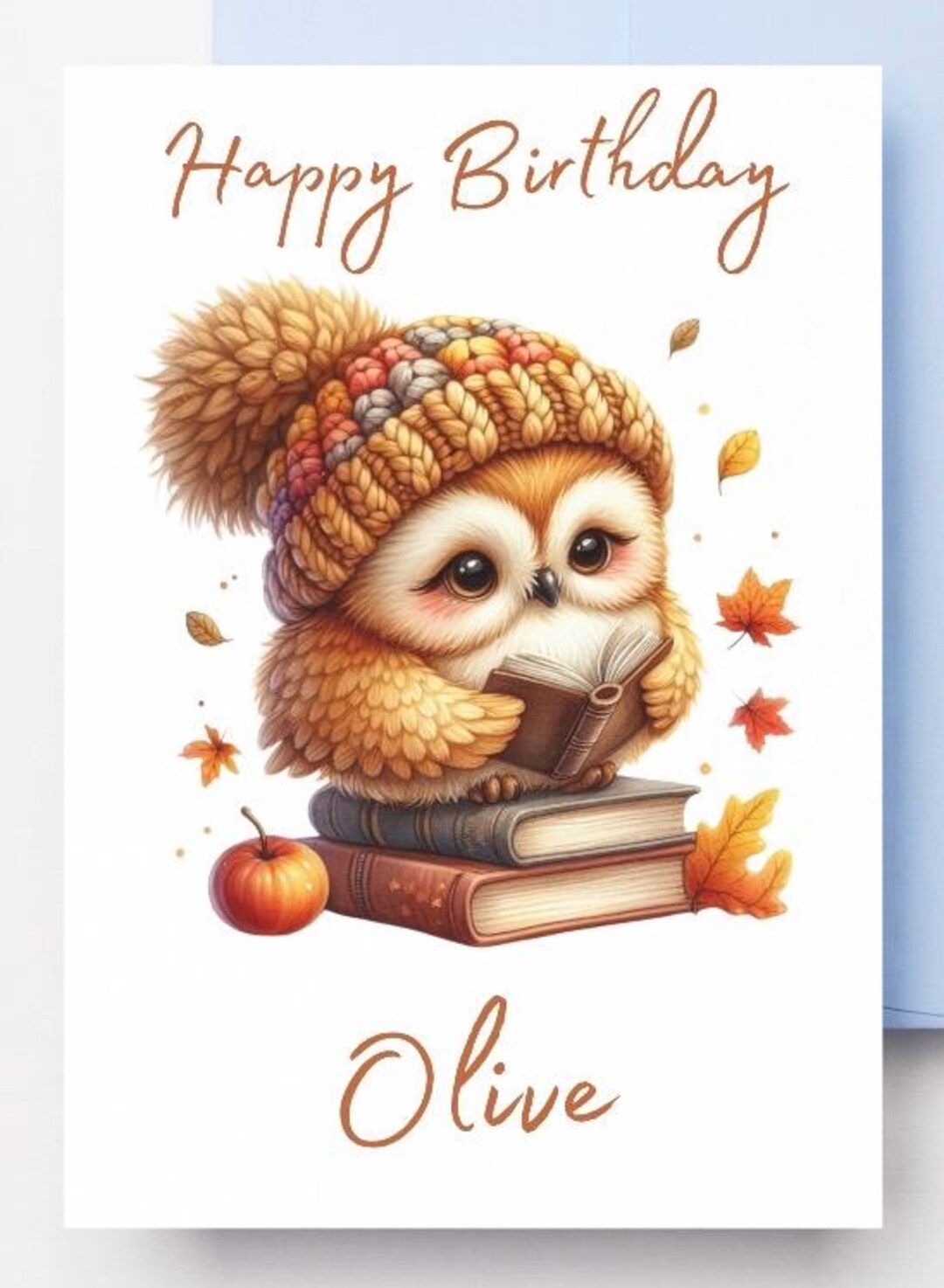 Personalised Printable Birthday Card, Cute Owl Birthday for Friend ...