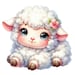 Baby Sheep Clipart Bundle, Cute Sheep PNG, Funny Animals Graphics ...