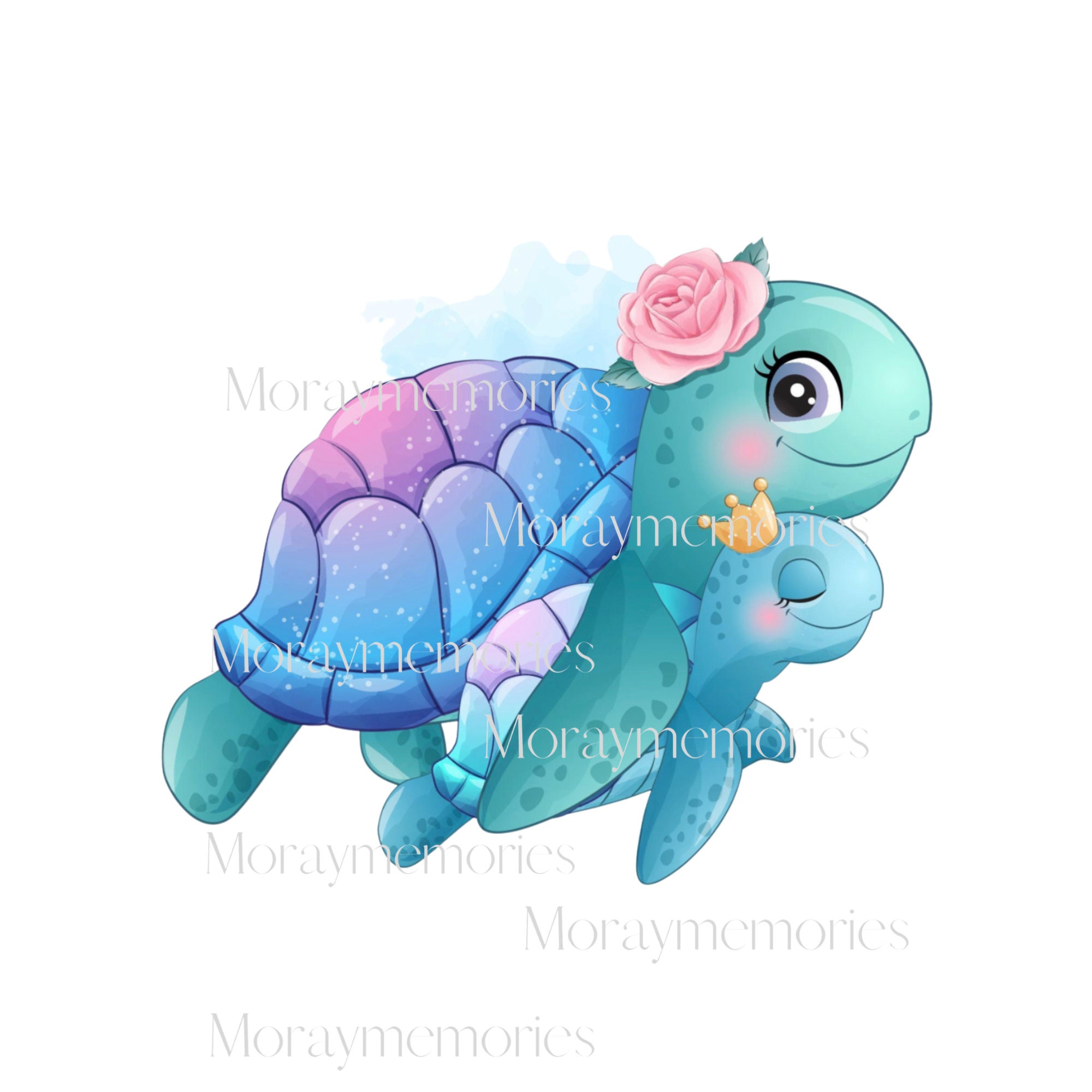 Cute Turtle Sublimation Clipart Turtle Bundle Sea Turtle - Etsy