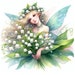 May Fairy Clipart Bundle, Fairy Png, Fairy Illustration Png, Birth ...
