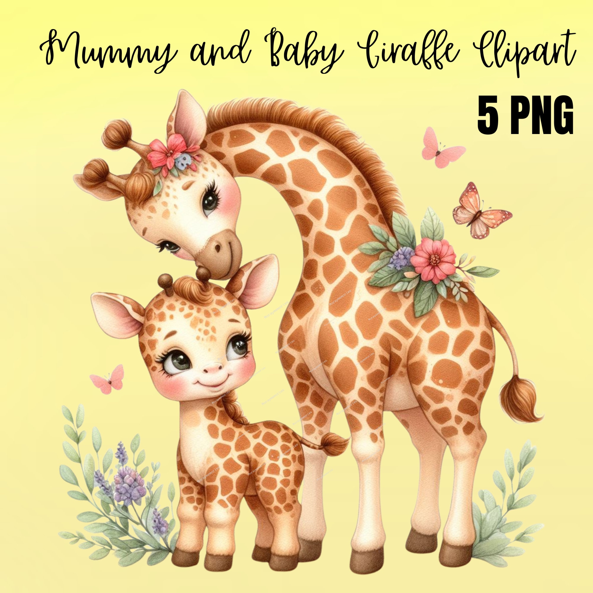 Cute Baby Giraffe Cartoon Drawing