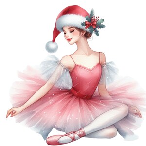 Christmas Ballerina Clipart, Dancer Clip Art, PNG Ballet Dancer ...