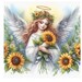 Sunflower Angel Clipart, Halo Clipart, Heaven Clipart, Pastel Angel PNG ...