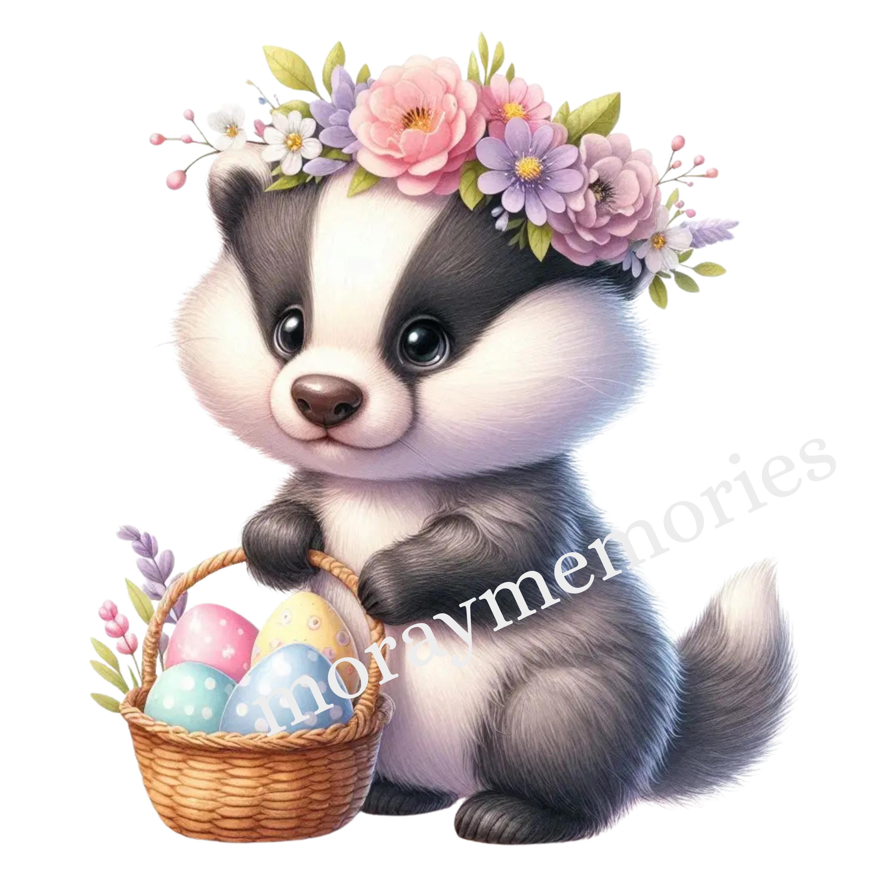 Cute Easter Forest Animals PNG Clipart Set, Baby Woodland Animals ...