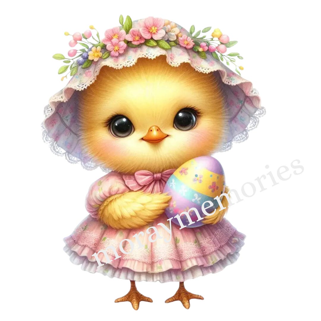 Easter Animals Clipart Set – Cute Spring Lambs, Chicks & Rabbits With ...
