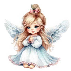 Cute Angels Clipart, High Quality Pngs, Adorable Angel PNG, Heavenly ...