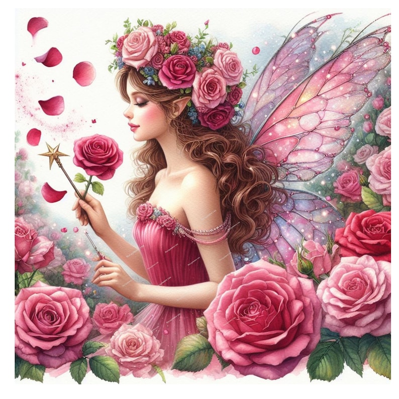 June Fairy Clipart Bundle, Fairy Png, Fairy Illustration Png, Birth ...