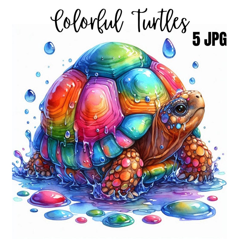 Tortoise Watercolor - Etsy