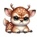 Funny Grumpy Deer Clipart, High Quality Transparent Pngs, Instant ...