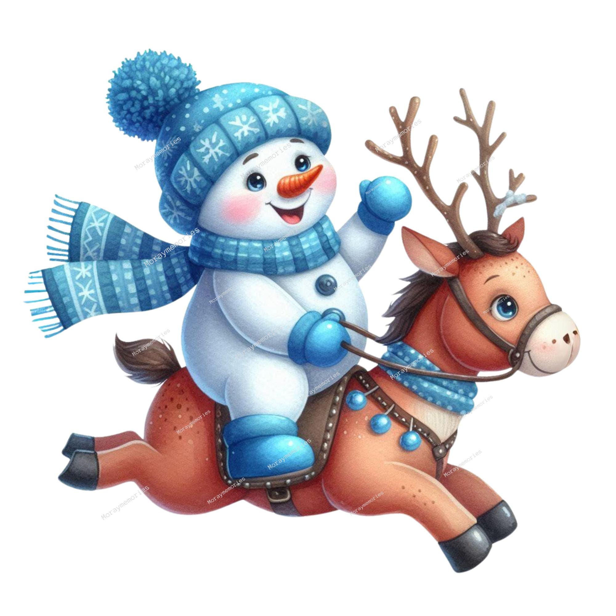 Funny Snowman Clipart, Christmas High Quality Pngs, Quirky Snowman Png ...