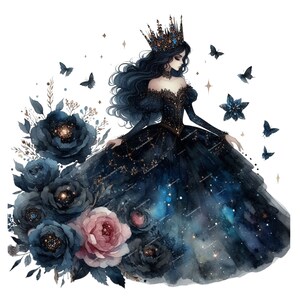 Dark Princess Clipart, PNG, Gothic Princess Clipart, Mythology Art ...