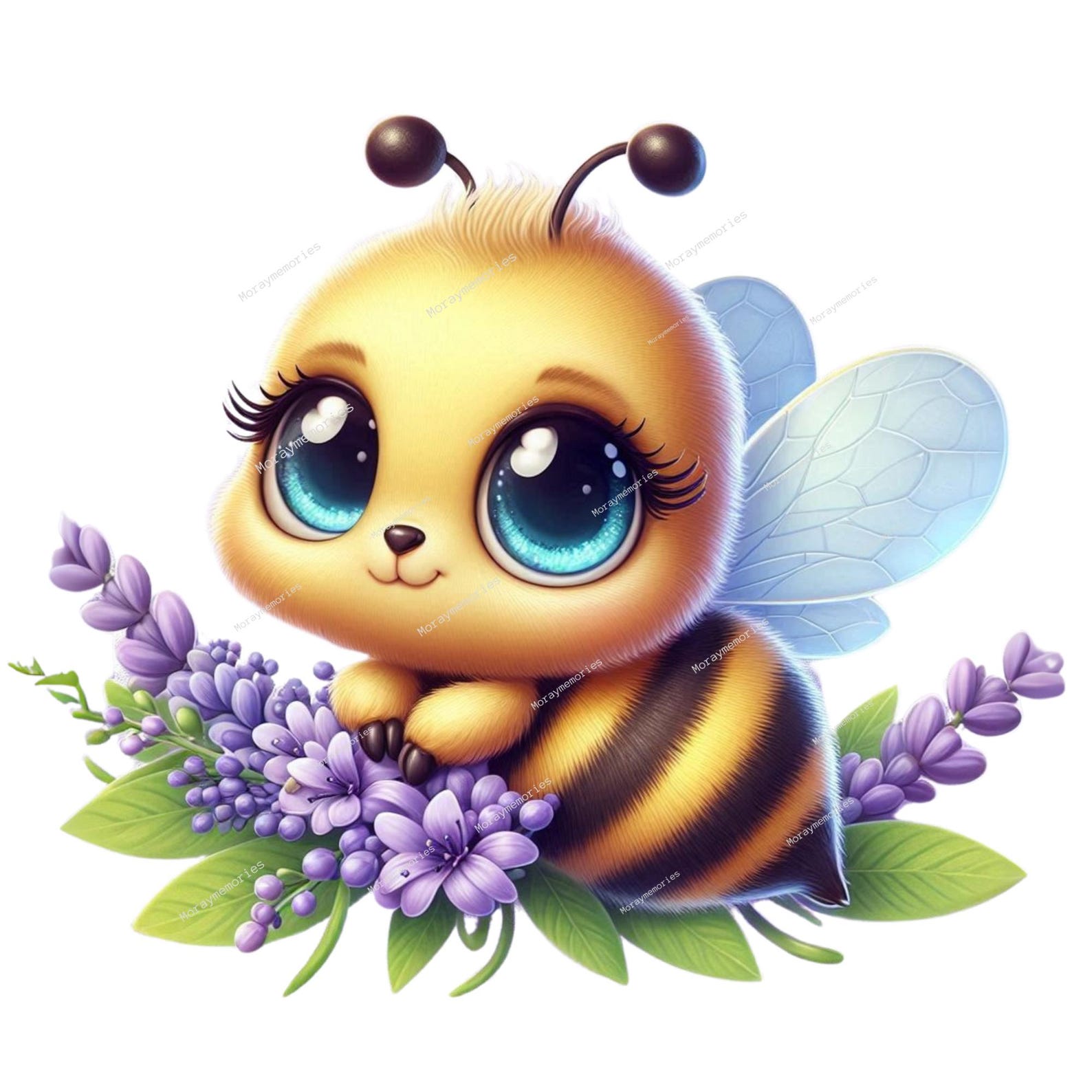 PNG Sweet Bees Clipart Bundle, Cute Bees Clipart Bundle, Cute Bees Png ...