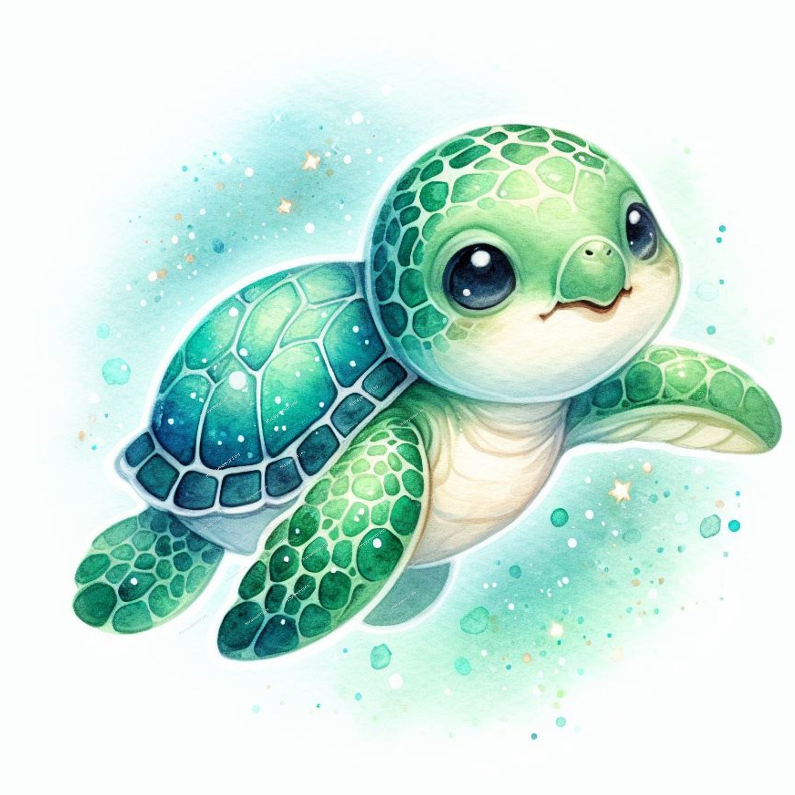 Adorable Baby Turtle PNG Bundle for Sublimation & Clipart Lovers,sea ...