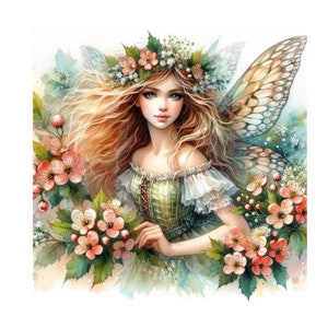 May Fairy Clipart Bundle, Fairy Png, Fairy Illustration Png, Birth ...