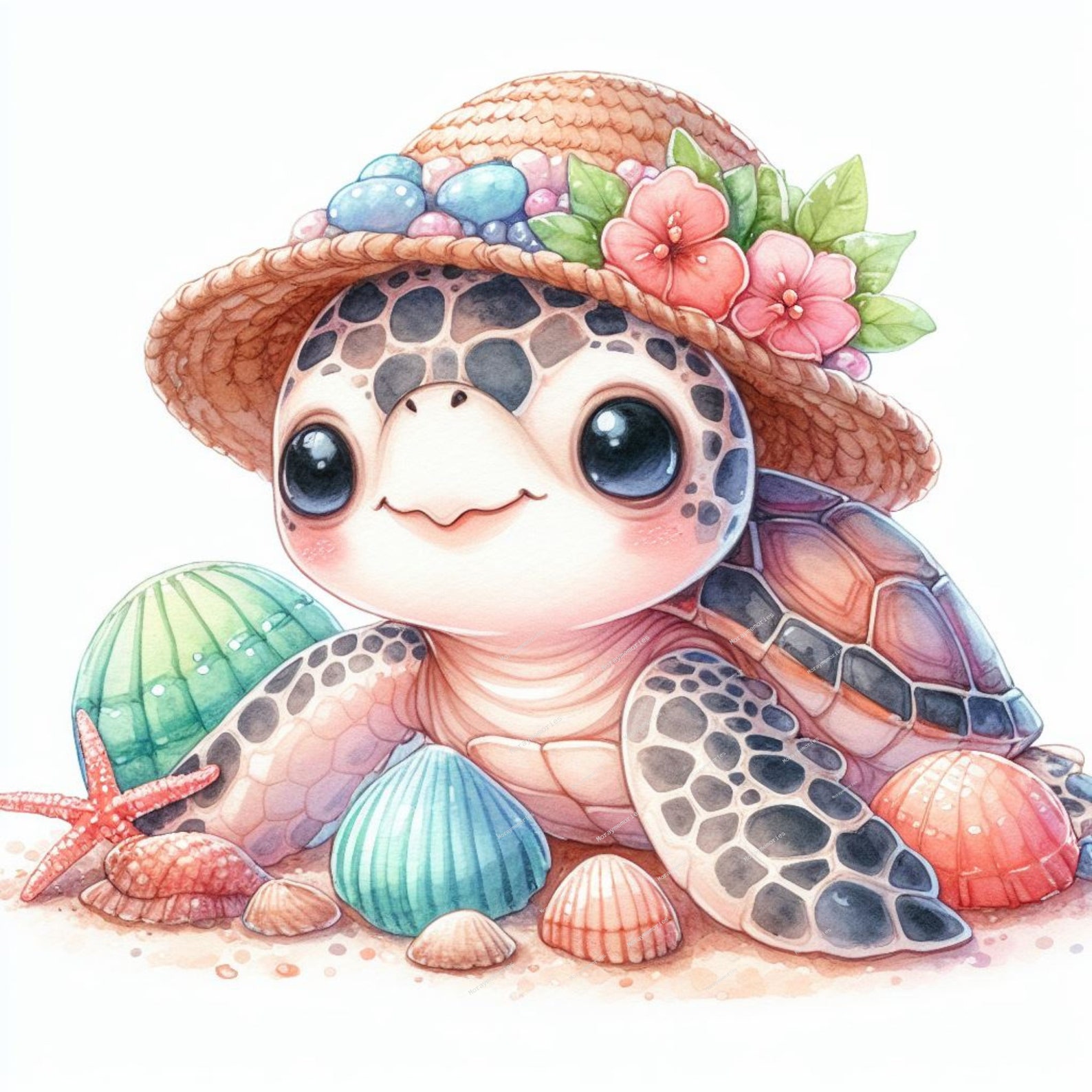 Adorable Baby Turtle PNG Bundle for Sublimation & Clipart Lovers,sea ...