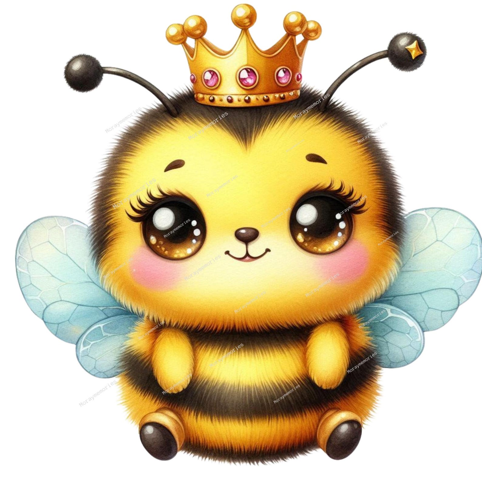 10 Cute Honey Bee Clipart PNG Bundle – Adorable Bees for Scrapbooking ...