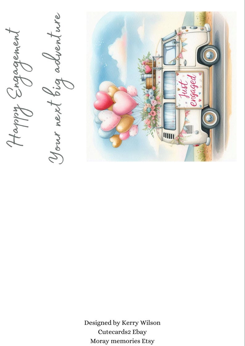 Engagement Card | Digital Download | Printable Congratulations on ...