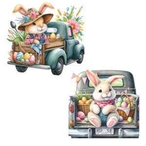 Easter Bunny Clipart Bundle, Easter Clipart, Easter Graphics, Easter ...