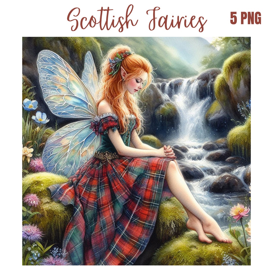 Scottish Fairy Clipart Bundle, Fairy Png, Fairy Illustration Png,mixed ...