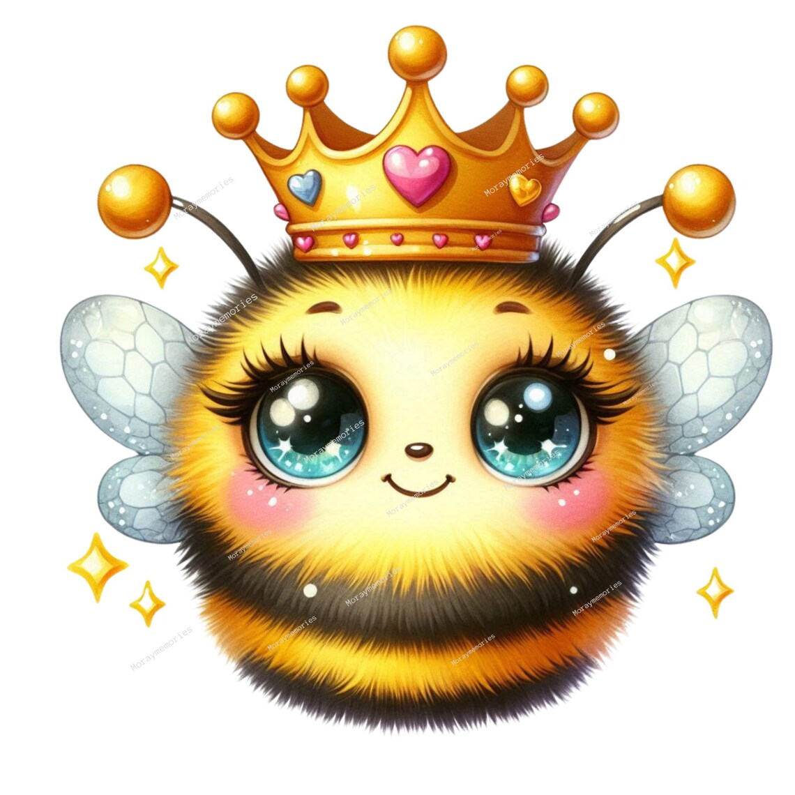 10 Cute Honey Bee Clipart PNG Bundle – Adorable Bees for Scrapbooking ...