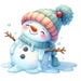 Funny Melting Snowman Clipart, High Quality Pngs, Cute Snowman Png ...