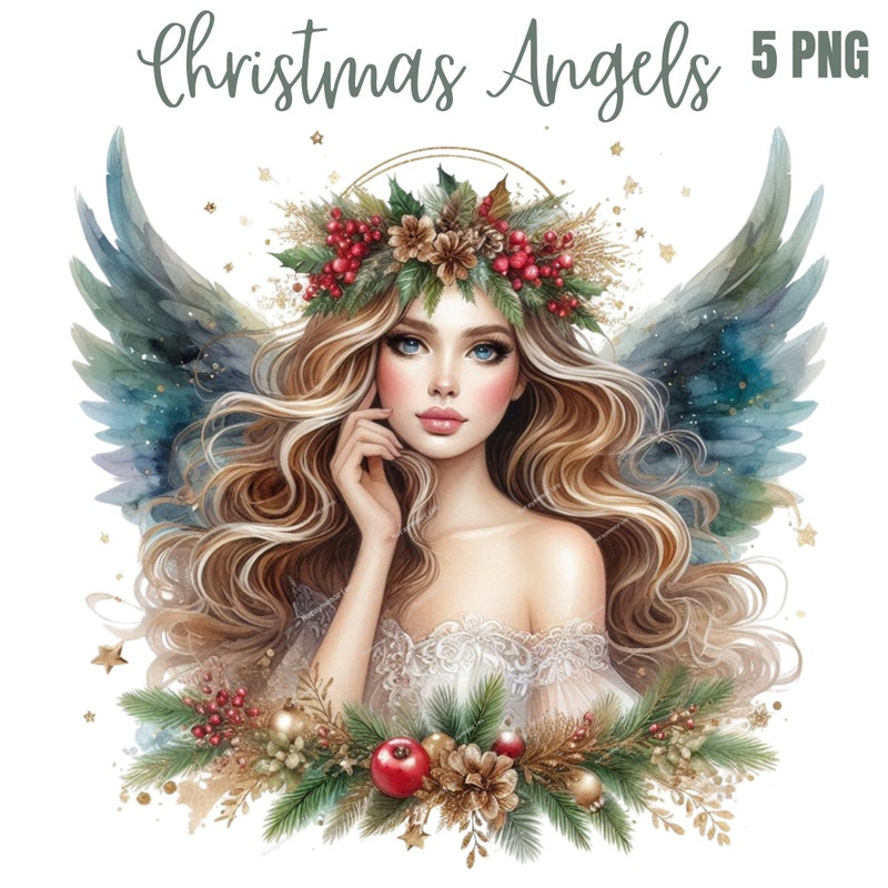 Christmas Angel Art - Etsy
