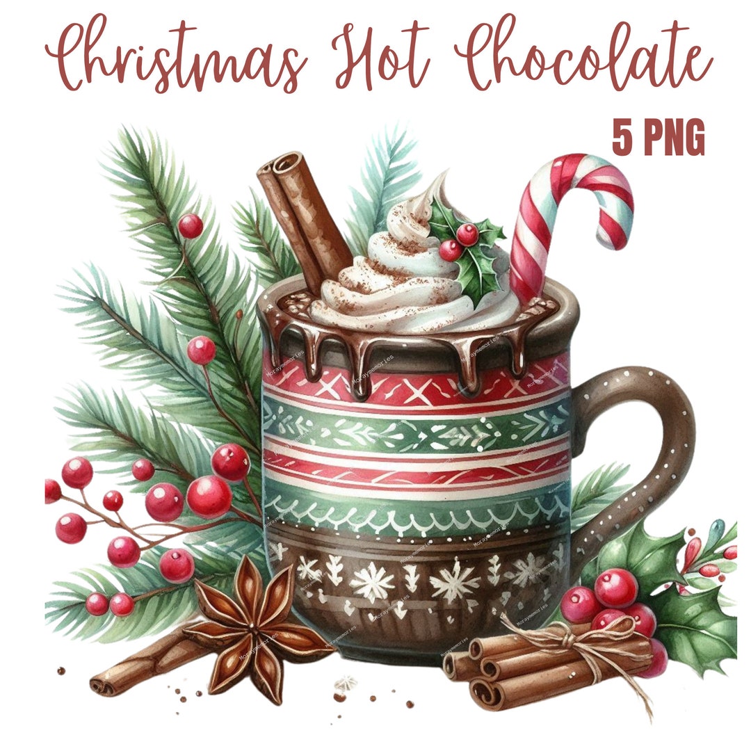Christmas Hot Chocolate Clipart, High Quality Pngs, Christmas Art ...