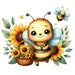 Sweet Bees Clipart Bundle PNG – Cute Honey Bee Clipart Set, Adorable ...