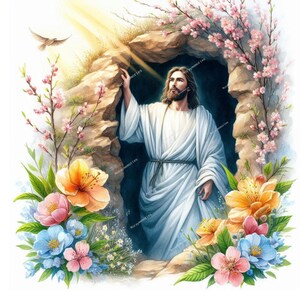 Jesus Christ Clipart, 10 High Quality JPG, Easter Resurrection ...