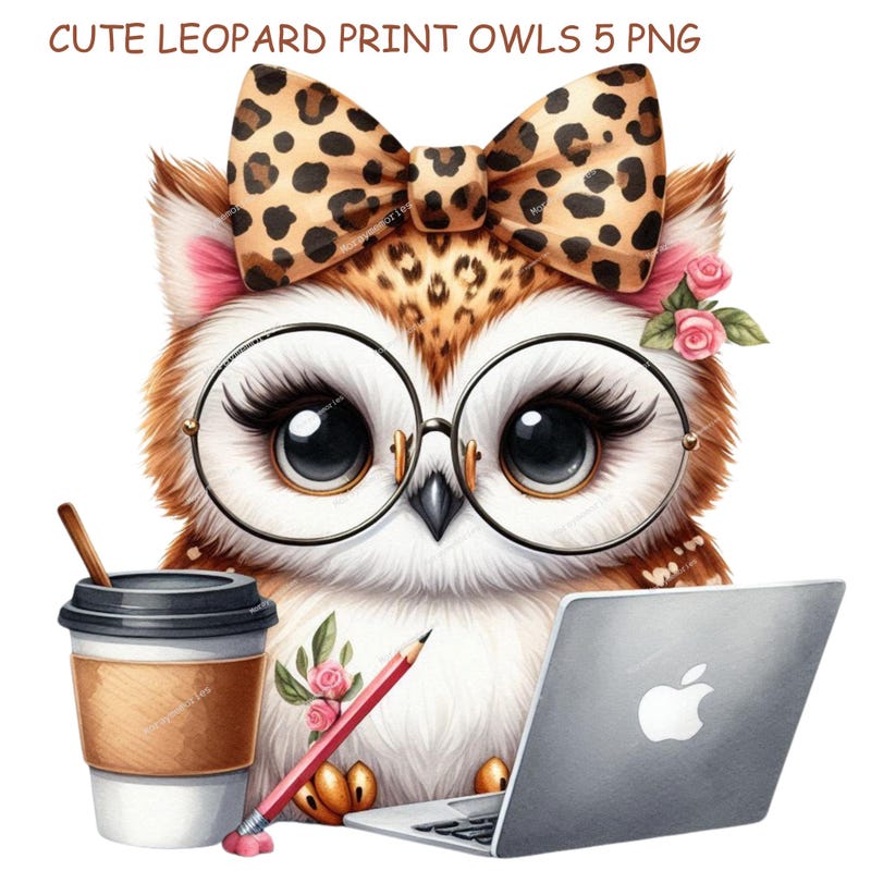 Cute Owl Clip Art - Etsy