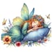 Sleeping Fairy Clipart Bundle, Fairy Png, Fairy Illustration Png,mixed ...