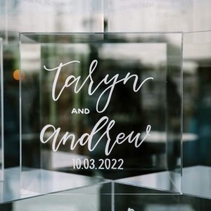 Acrylic Cube Seating Chart Display- for Delivery to South Florida Area ...