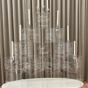 Acrylic Cube Seating Chart Display- for Delivery to South Florida Area ...