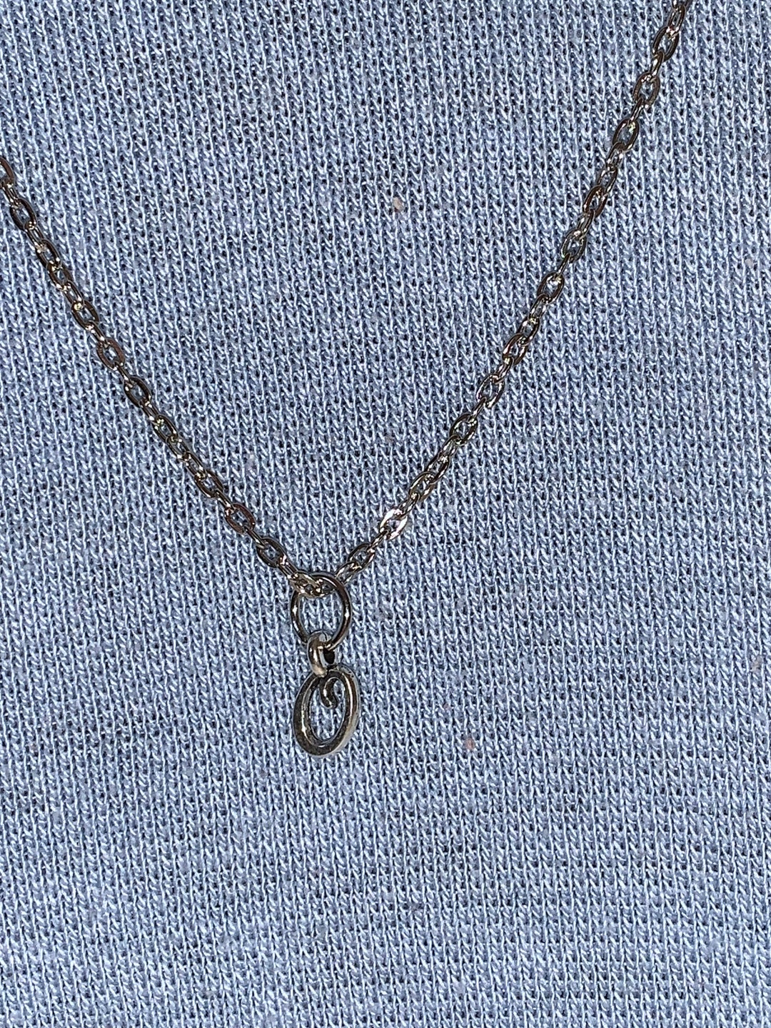 Script Alphabet Letter on Chain - Etsy